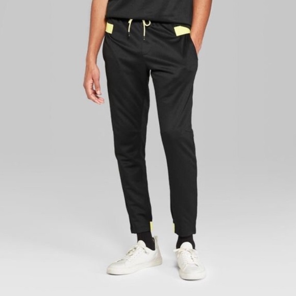 Original Use | Pants | Freeoriginal Use Track Pants Blackneon Yellow ...